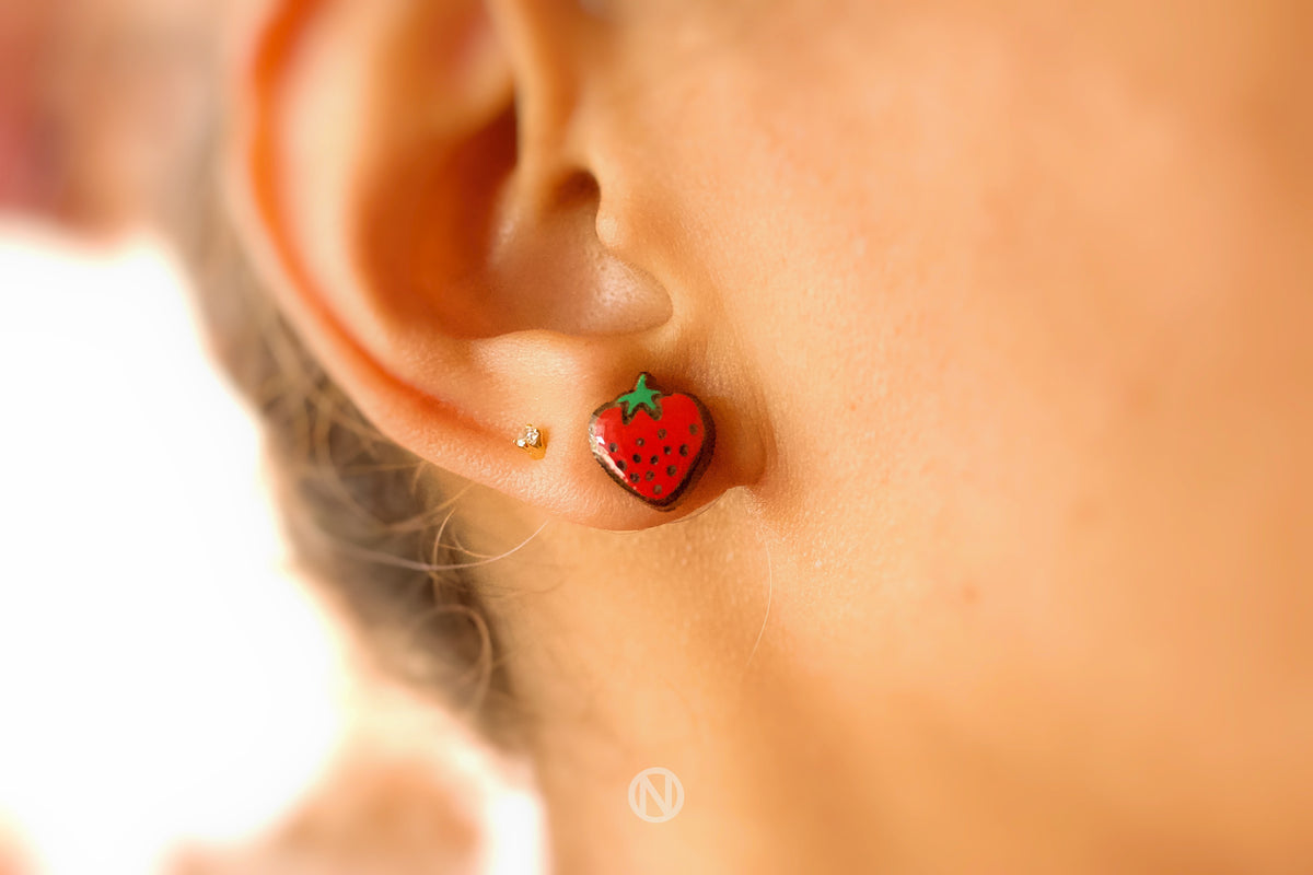 Strawberry Stud Earrings – Naoi